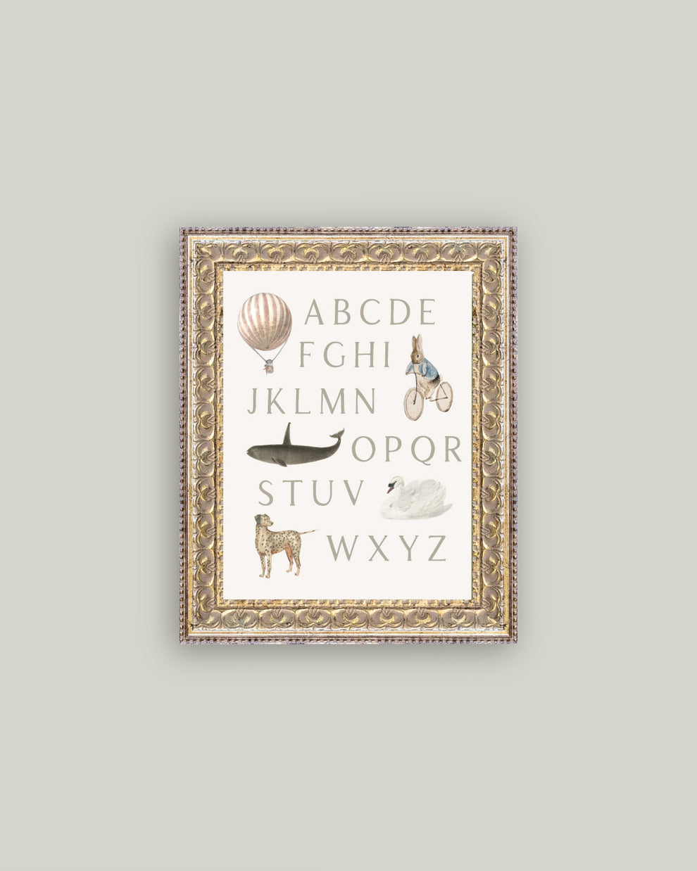 Alphabet with Vintage Art – Petal Lane Home