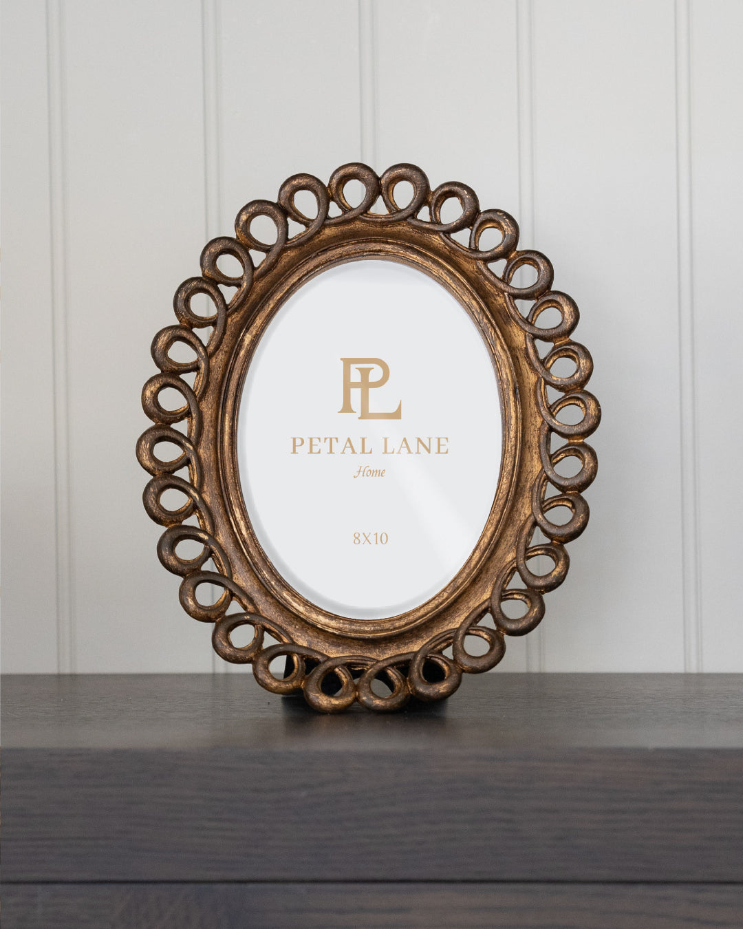 Fancy Scalloped Oval Photo Frame – Petal Lane Home
