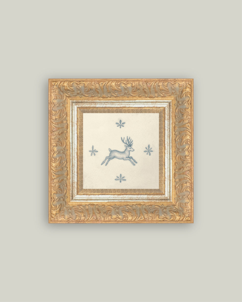 Leaping Stag Delft Tile – Petal Lane Home